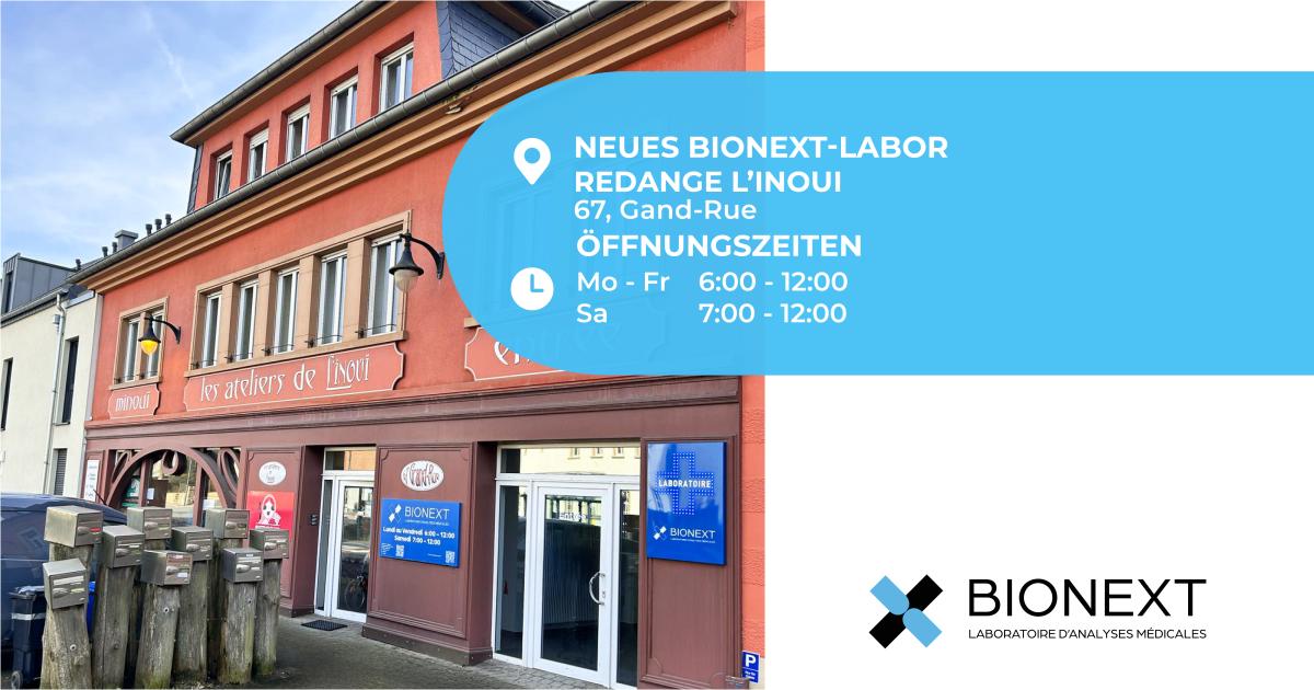 BIONEXT Luxembourg Bonnevoie Centre Médical Virchow | BIONEXT